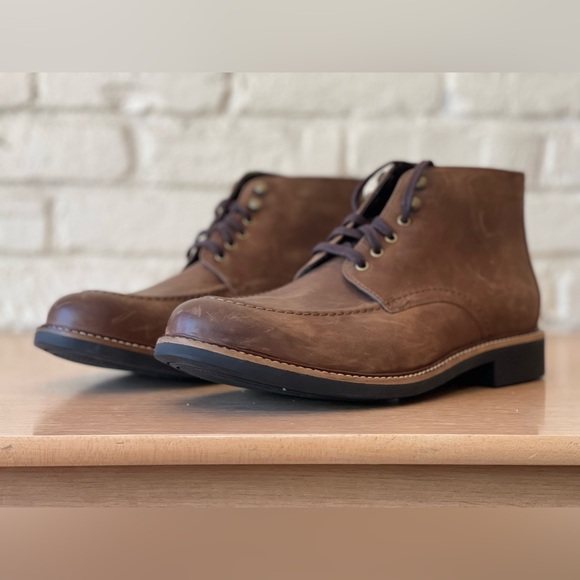 Clarks | Shoes | Clarks Bostonian Chukka Walker Mid Leather Ankle Moc ...